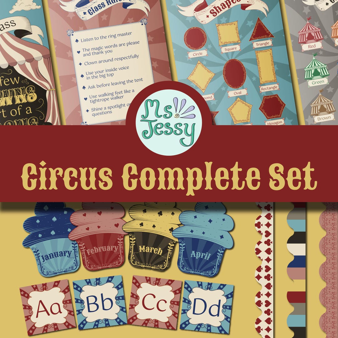 Printable Circus Classroom Super Bundle - Etsy