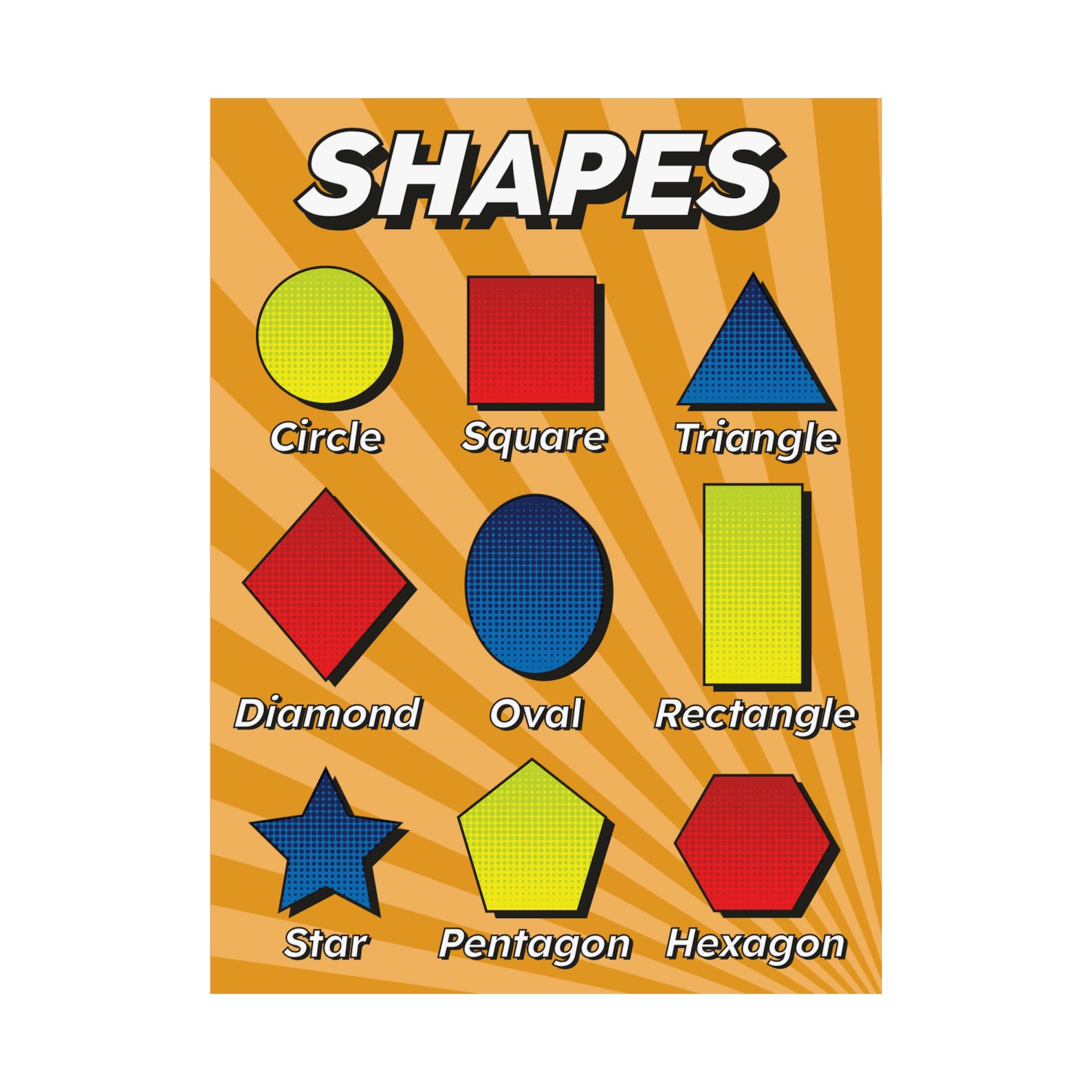 Super Shapes Classroom Poster - Etsy