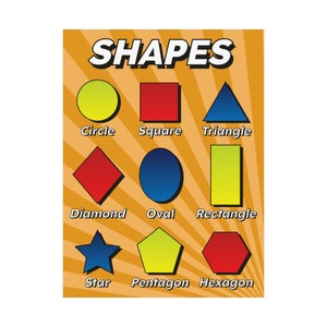 Super Shapes Classroom Poster - Etsy
