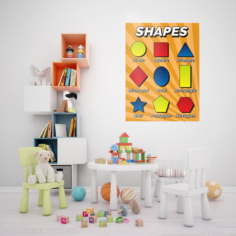 Super Shapes Classroom Poster - Etsy