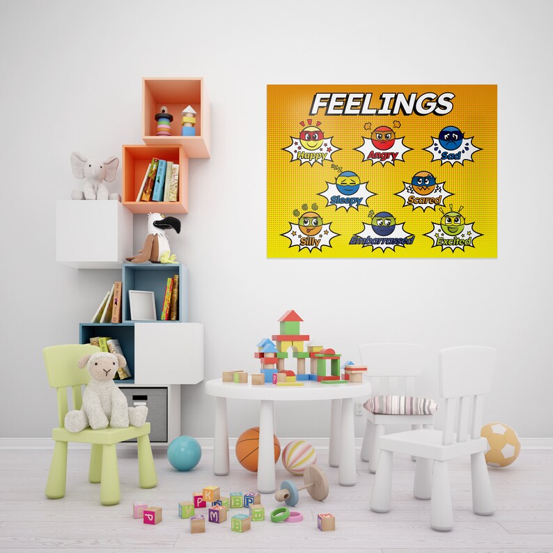 Super Feelings Classroom Poster - Etsy
