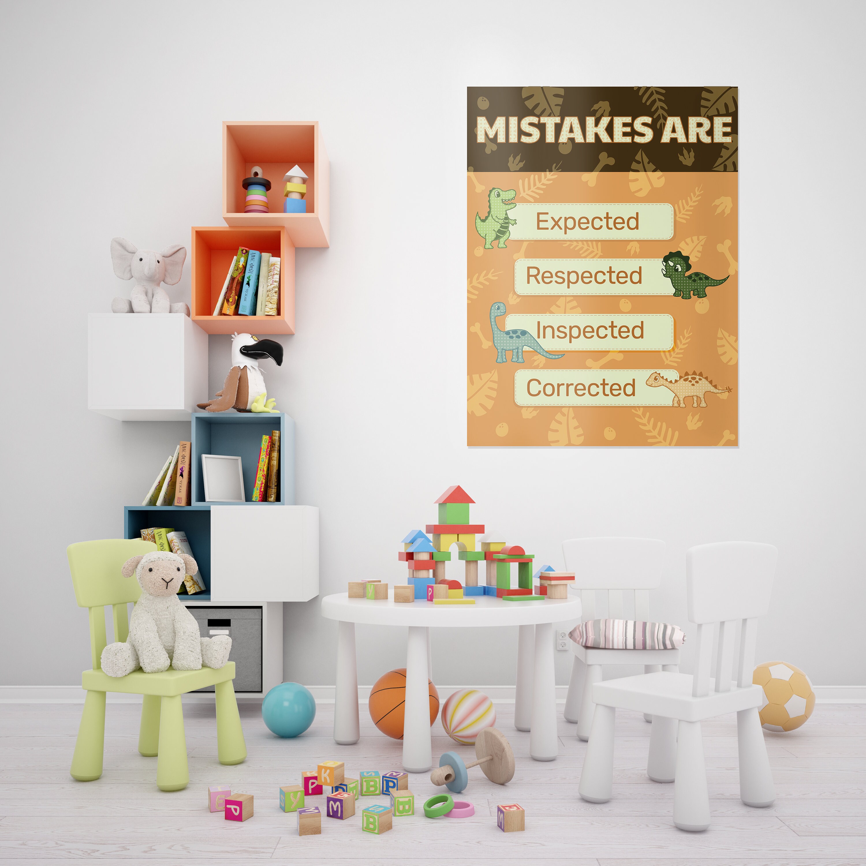 Dinosaur Motivational Classroom Poster - Etsy