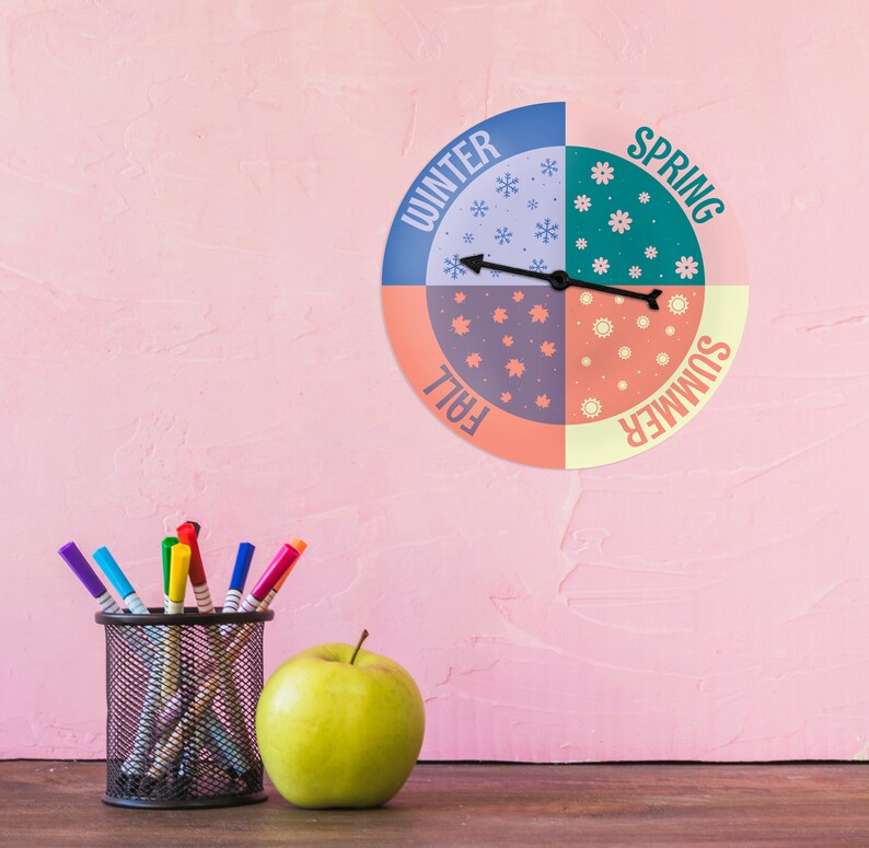 Classroom Seasons Wheel - Etsy