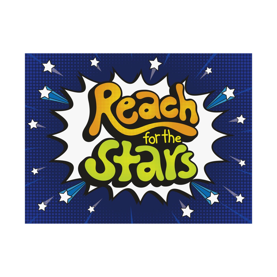 Reach for the Stars Motivational Classroom Poster - Etsy