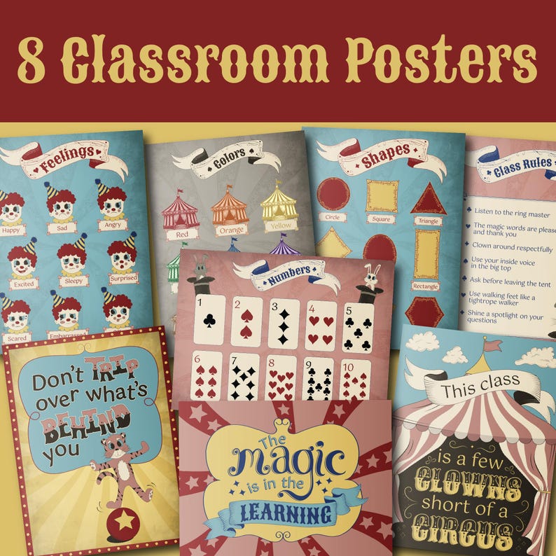 Printable Circus Classroom Super Bundle - Etsy
