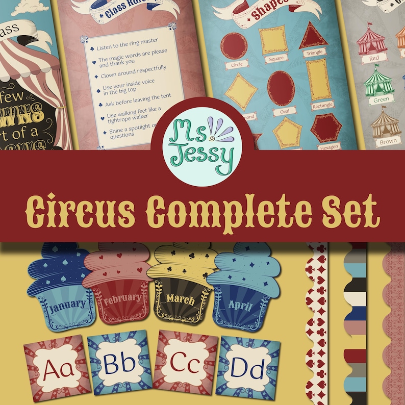 Printable Circus Classroom Super Bundle - Etsy