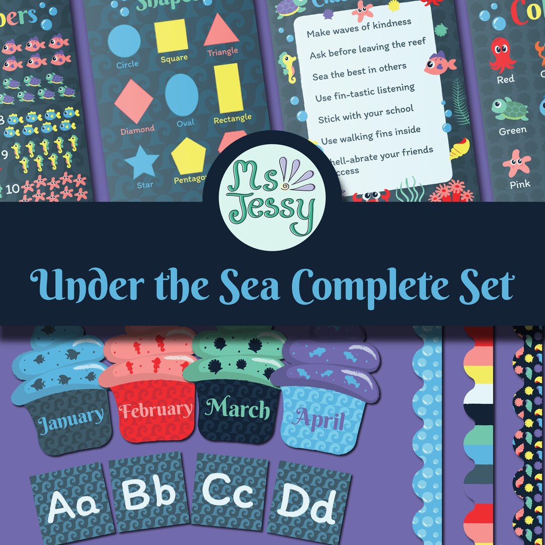 Printable Under the Sea Classroom Super Bundle - Etsy