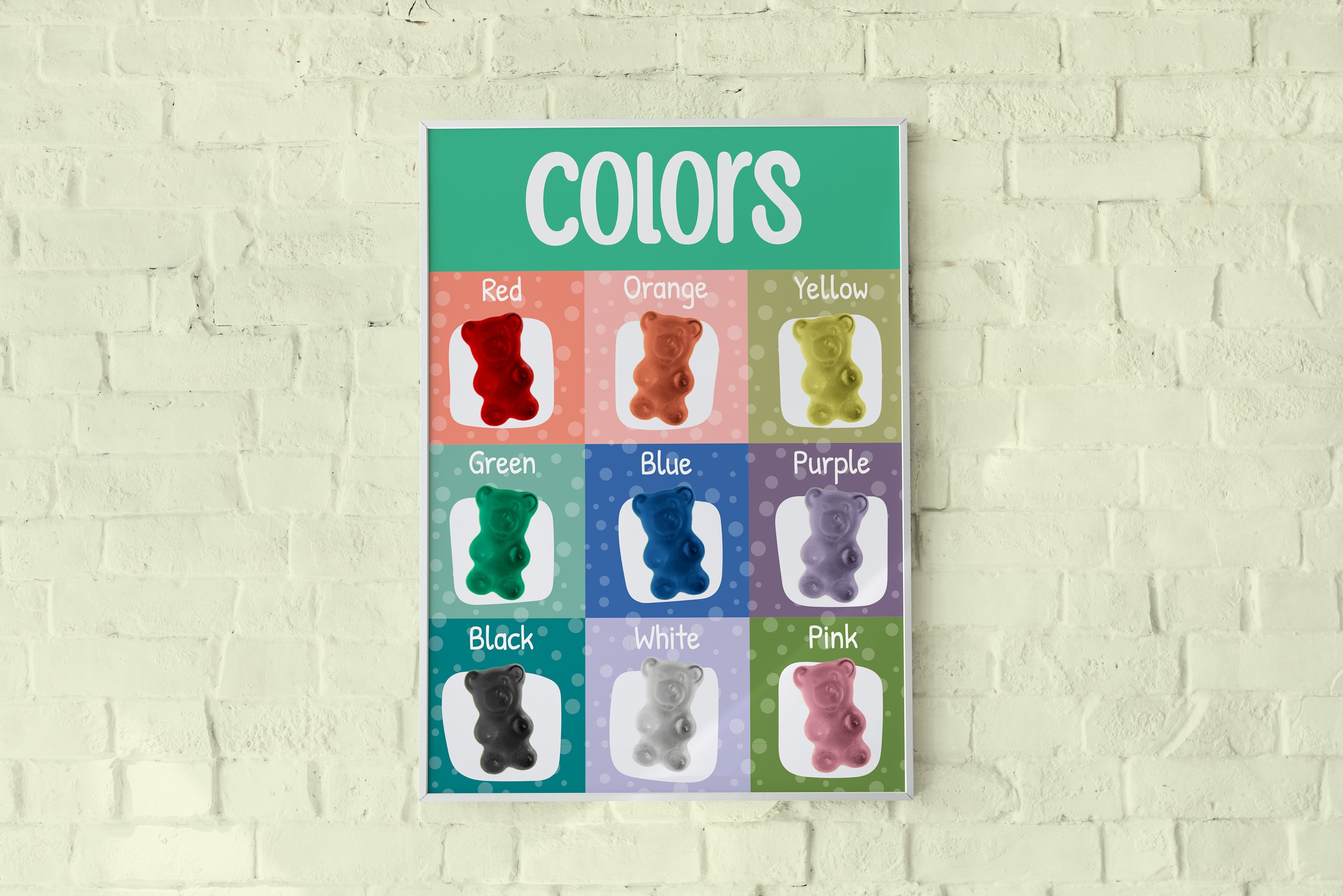 Gummy Bear Color Chart Classroom Decor - Etsy