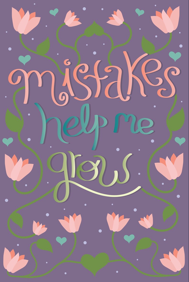 Flowery Motivational Classroom Poster - Etsy