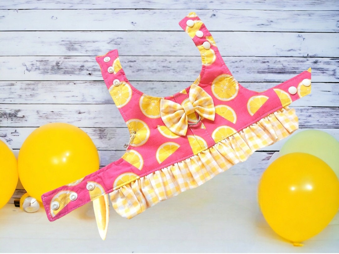 Lemon Dog Harness Ruffle - Etsy