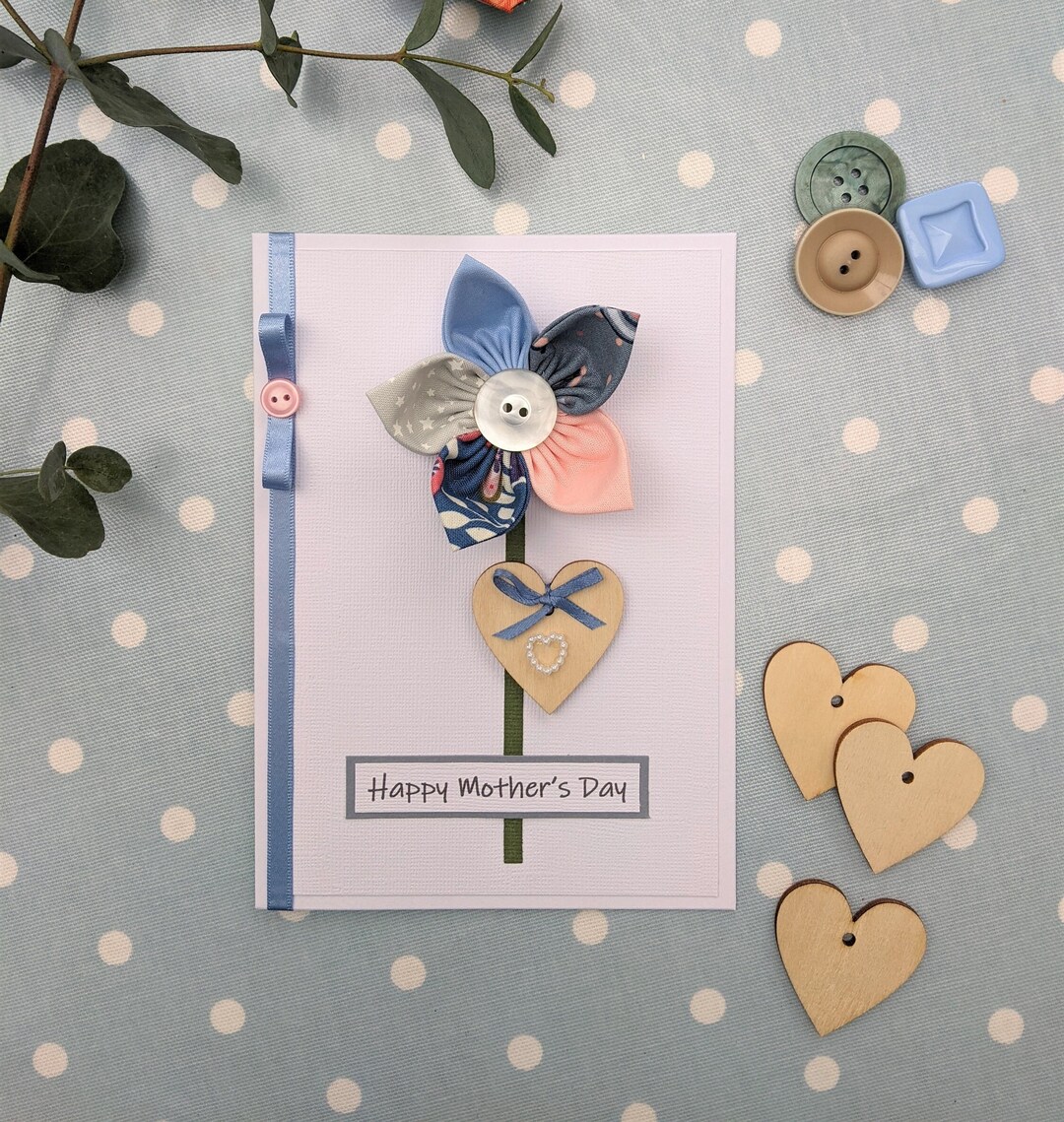 Handmade Flower Card - Etsy