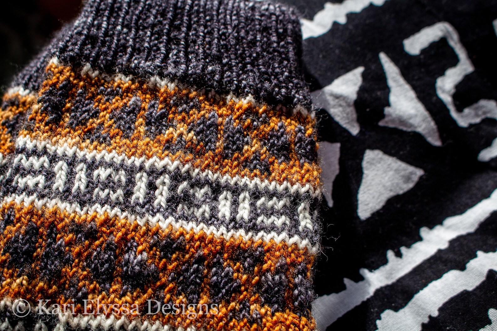 Ebony African Print Sock Knitting Pattern | PDF Pattern | Instant ...