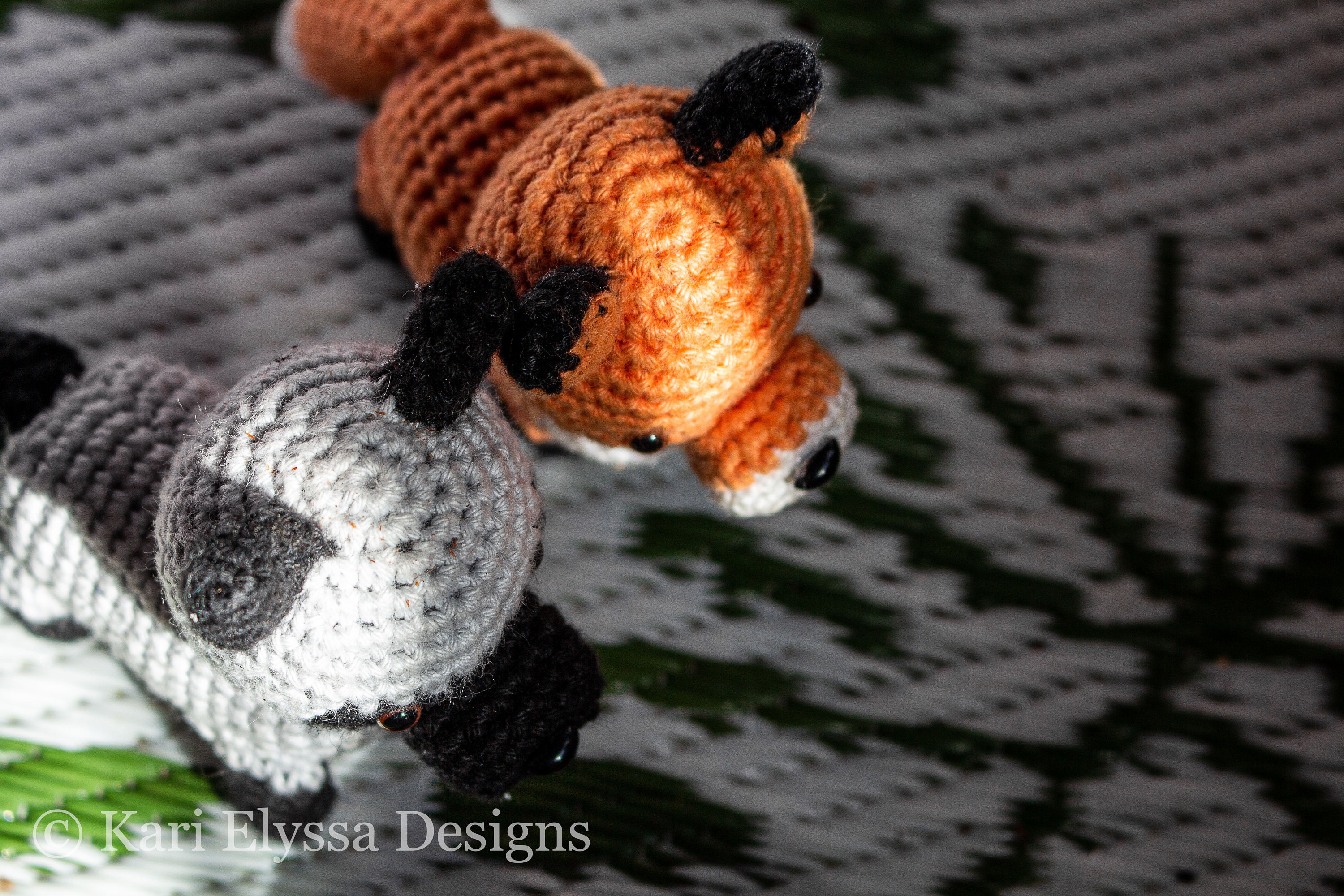 Amigurumi Red and Silver Fox Crochet Pattern | PDF Pattern | Instant ...