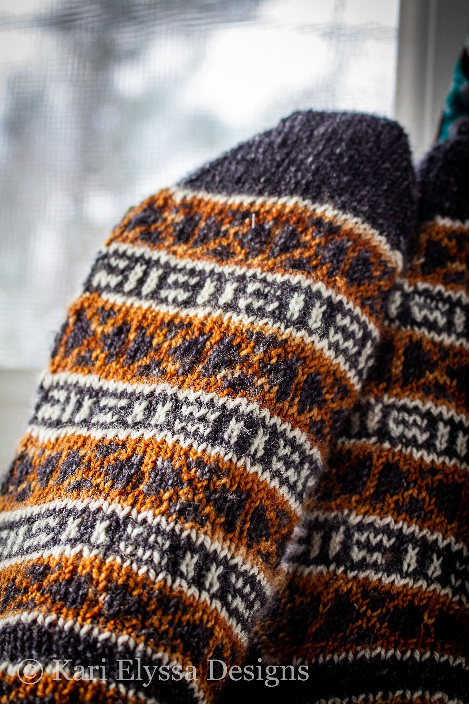 Ebony African Print Sock Knitting Pattern | PDF Pattern | Instant ...