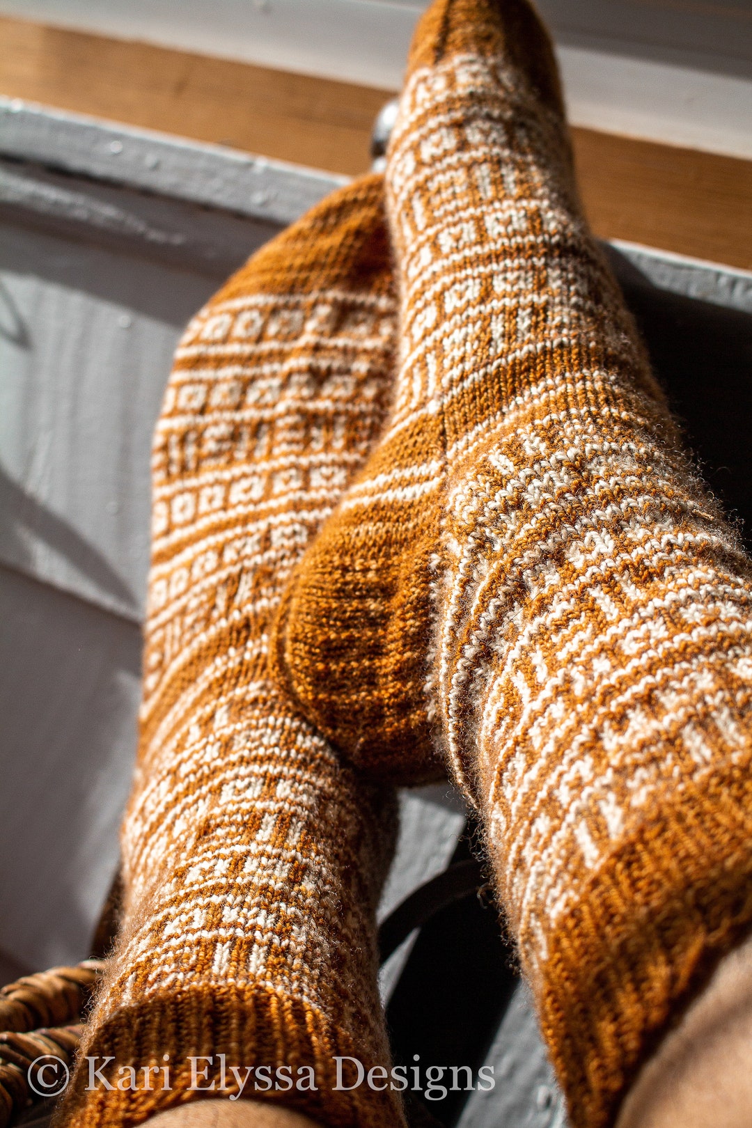 Bogolan African Mud Cloth Sock Knitting Pattern | PDF Pattern | Instant ...