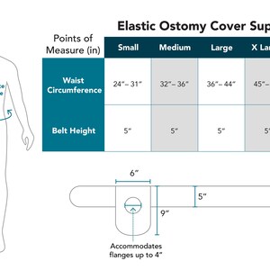 Elastic Ostomy Cover Support Belt - 6"x9" Large - Black - 24" - 60" - Etsy