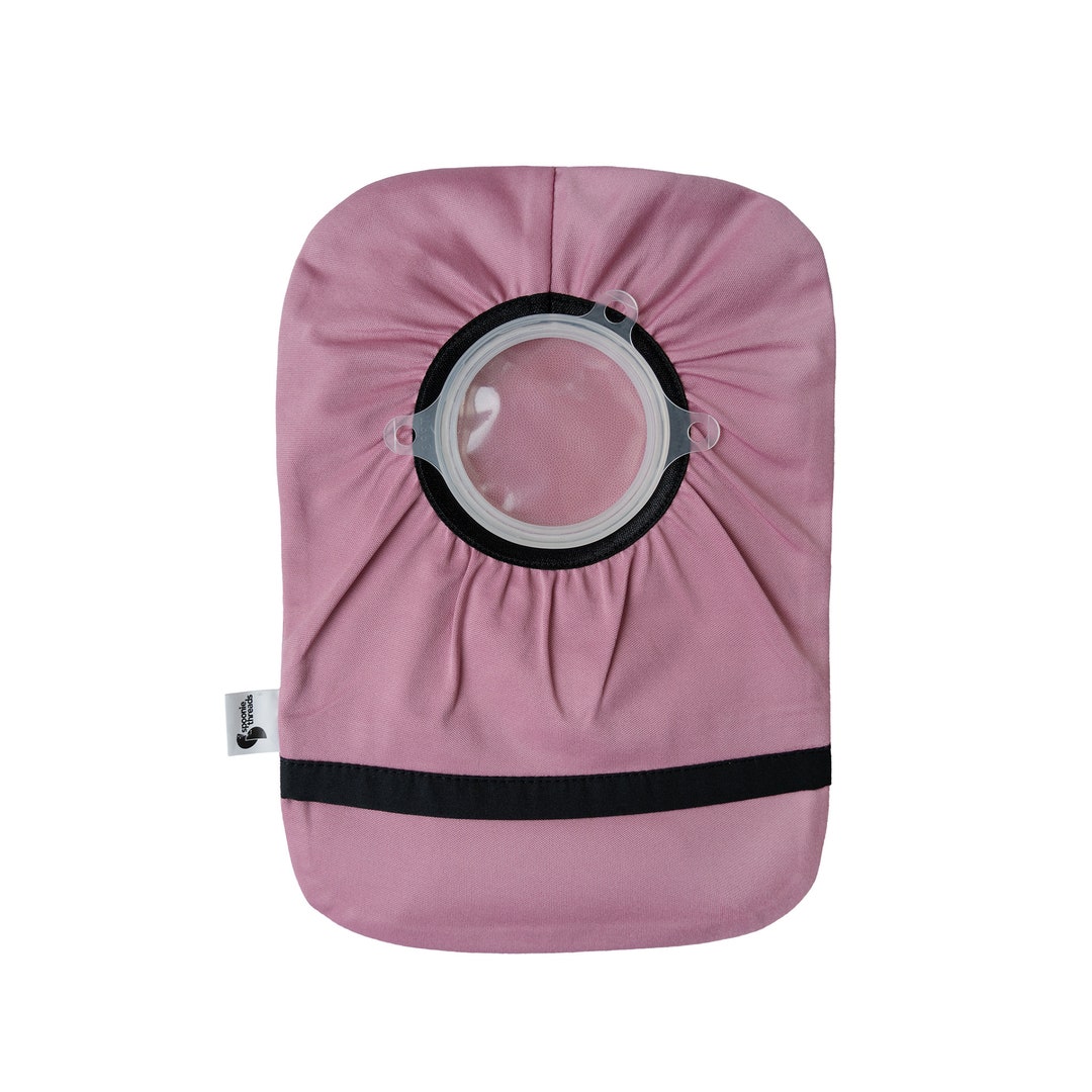 Dusty Rose Elastic Ostomy Bag Cover, Neutral Ilesotomy Pouch ...
