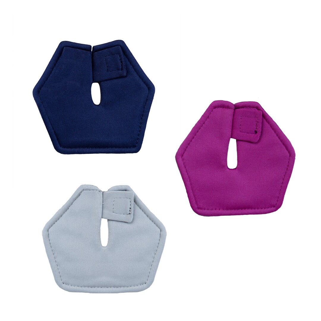 Gray / Magenta / Navy G-tube Pads 3 Pack, Unisex Feeding Tube Dressing ...