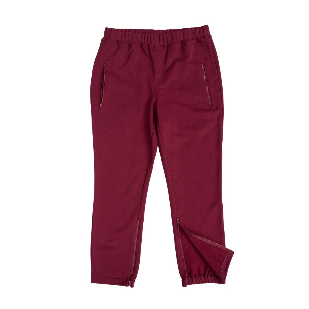 Crimson Adult Ankle Zip Access Sweatpant - Etsy