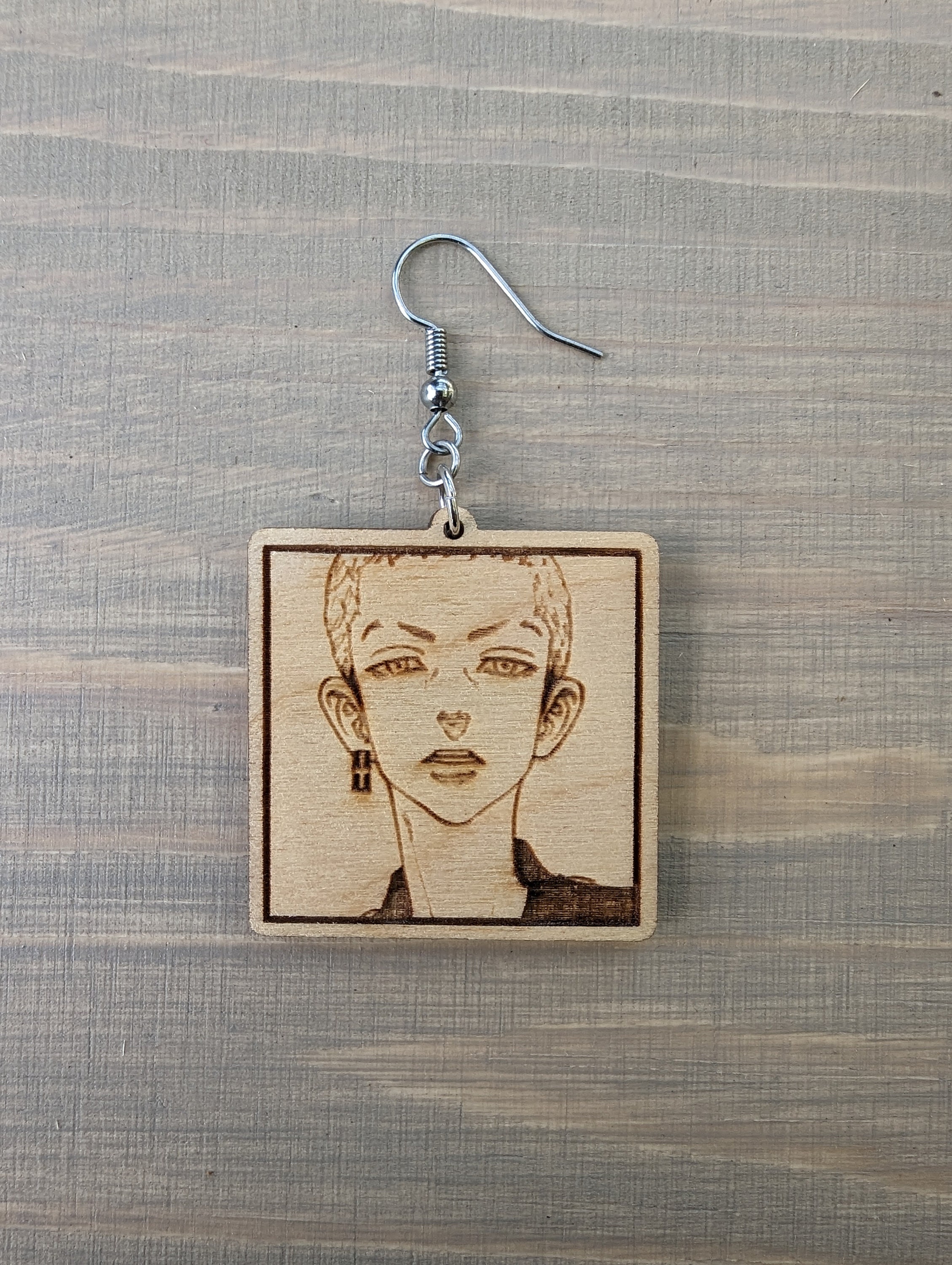 Mitsuya Tokyo Revengers Wooden Earrings - Etsy
