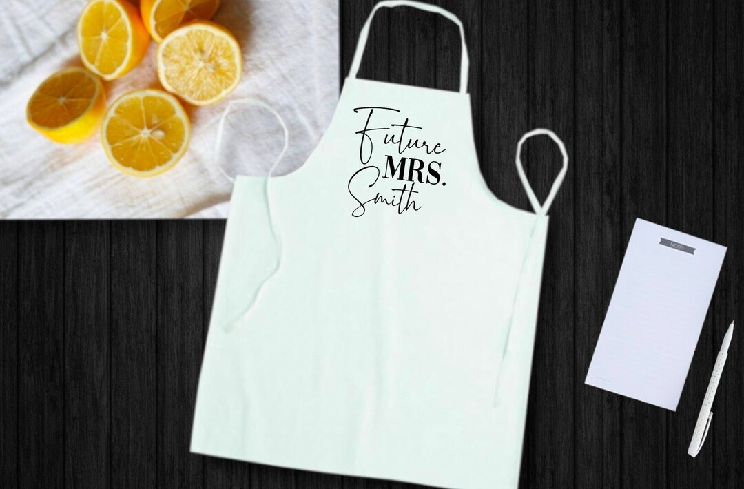 Personalised Future Mrs Apron Any Name Unisex Gift for Her - Etsy UK