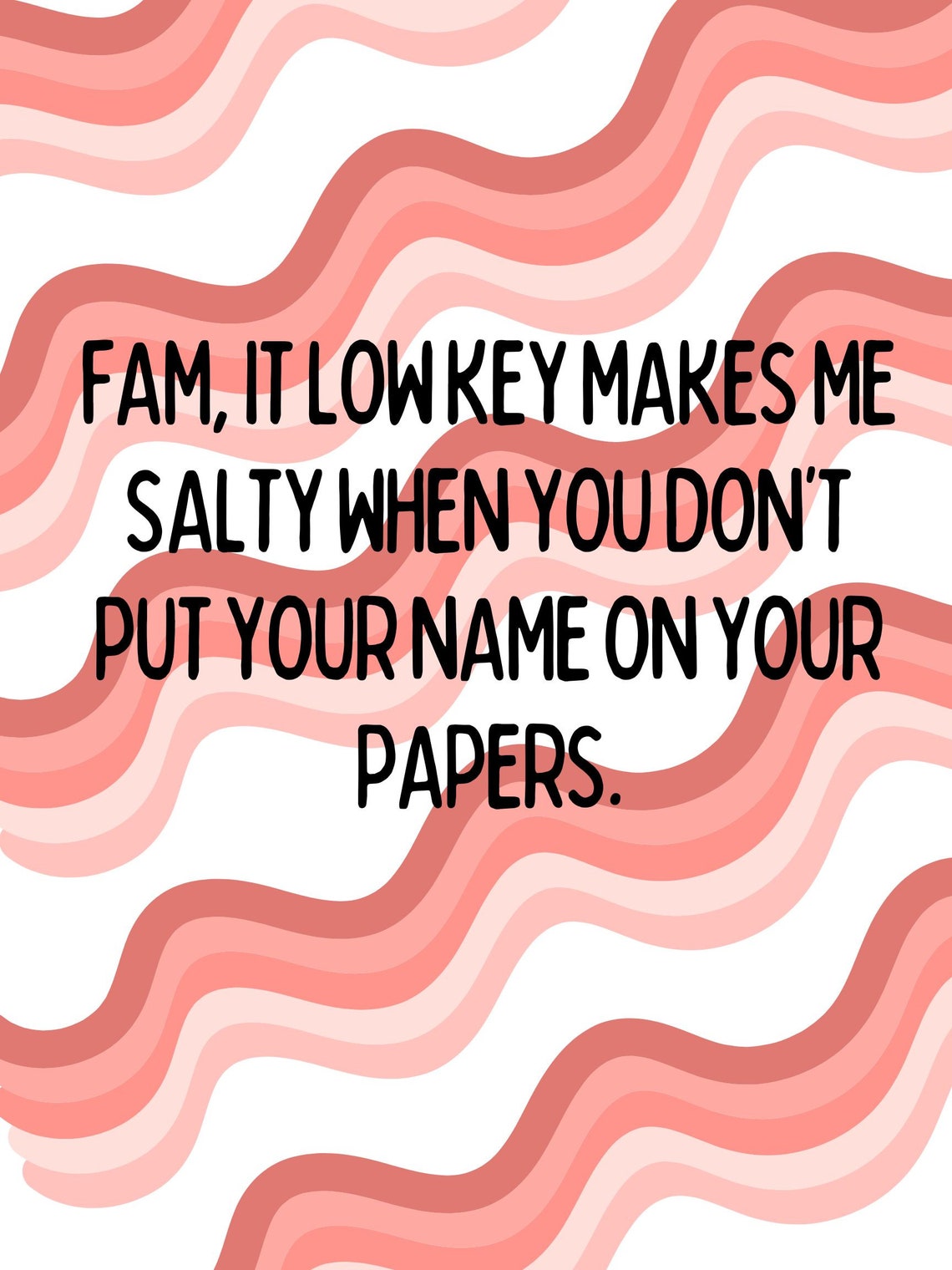 Funny Classroom Posters Gen Z Slang Set of 6 Pink Groovy Design JPEG ...