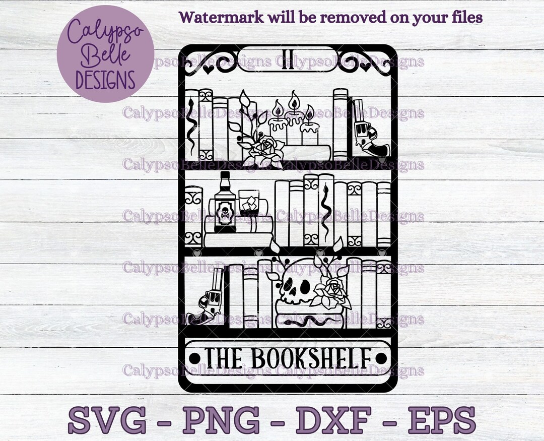Dark Romance Bookshelf Tarot Card Svg, Mafia Romance Svg, Book Svg ...