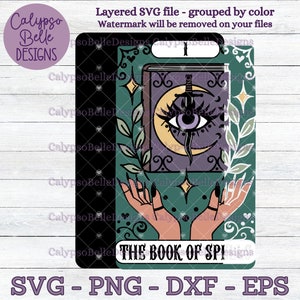 The Witch Tarot Card Svg, Witchy Svg, Book of Spells Svg, Mystical Svg ...