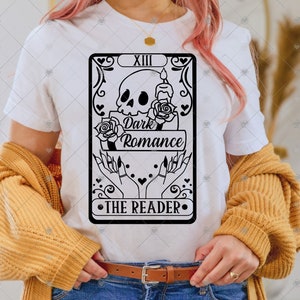 The Dark Romance Reader Tarot Card Svg, Dark Romance Book Svg, Trigger ...