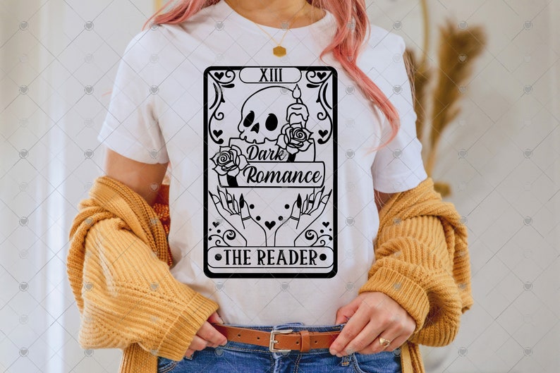 The Dark Romance Reader Tarot Card Svg / Dark Romance Book Svg - Etsy
