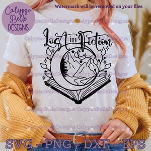 Fictional Wanderlust, Lost in Fiction Svg, Wanderlust Svg, Book Svg ...