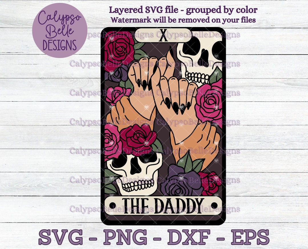 The Daddy Tarot Card Svg, Spank Me Svg, STFUATTDLAGG Svg, Good Girl Svg, Kinky Svg, Yes Sir ...