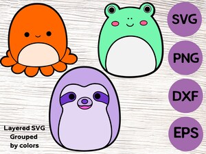 Squishmallow Outline Svg - Etsy Canada