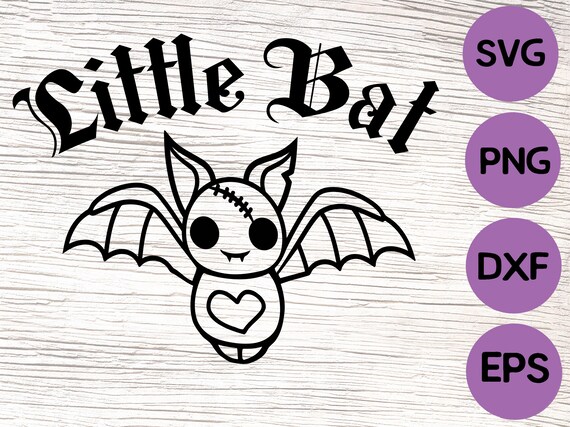 Little Bat / Goth in Training / Baby Emo Goth SVG / Bat Svg / - Etsy
