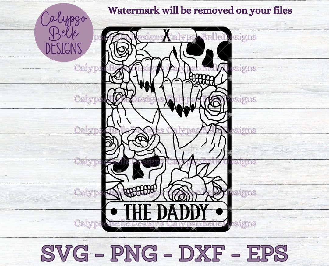 The Daddy Tarot Card Svg, Spank Me Svg, STFUATTDLAGG Svg, Good Girl Svg, Kinky Svg, Yes Sir ...