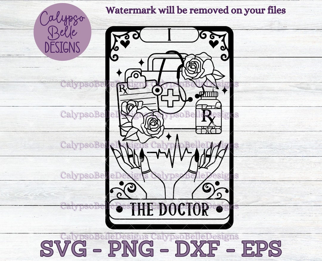 The Doctor Tarot Card Svg, Doctor Svg, Stethoscope Svg, Medical Svg ...