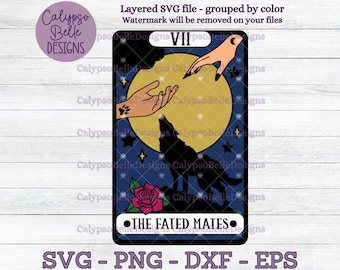 The Paranormal Romance Tarot Card Svg / Romance Book Tropes Svg ...