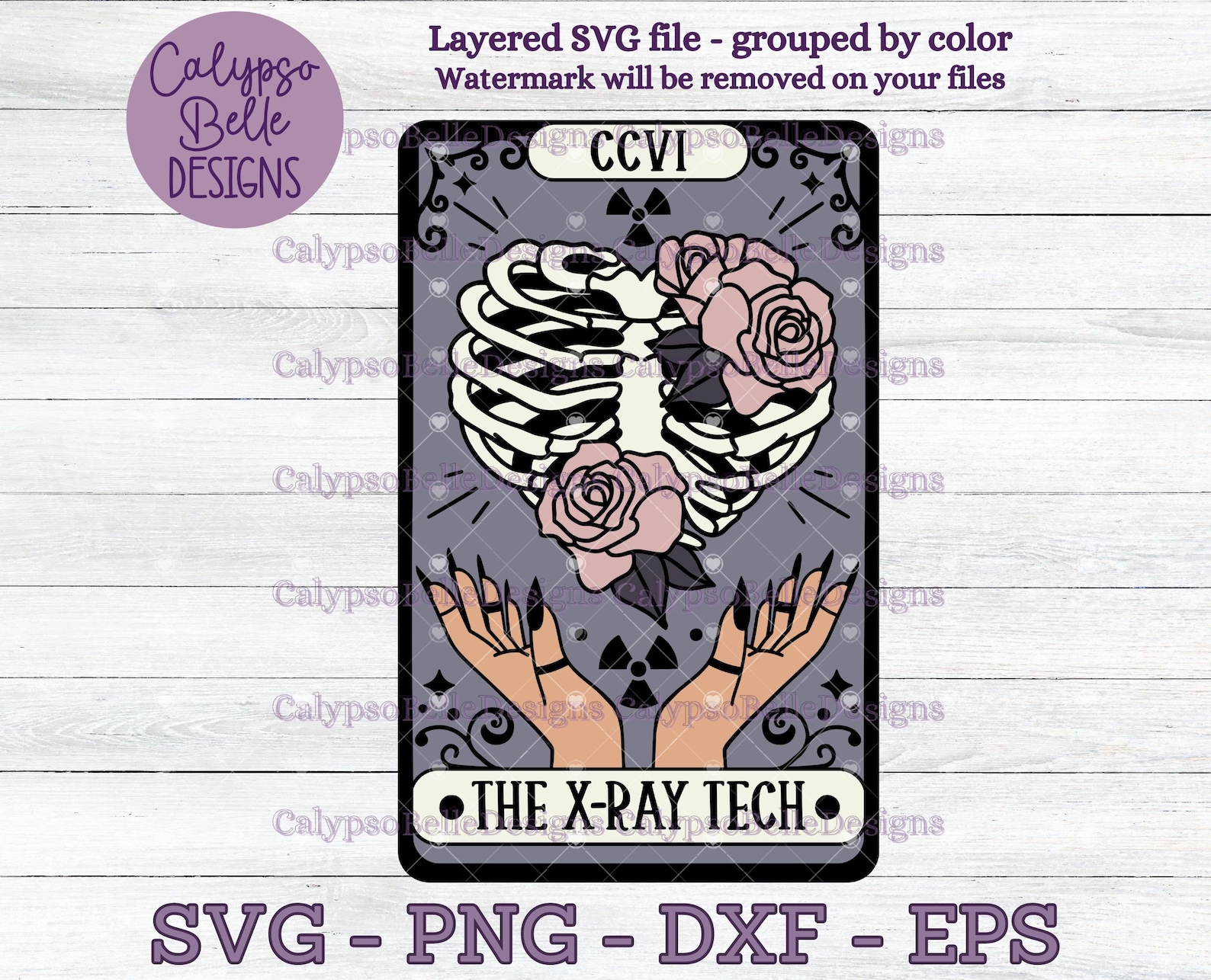 The X-ray Tech Tarot Card Svg / Xray Svg / Radiology Svg / X-ray Tech ...