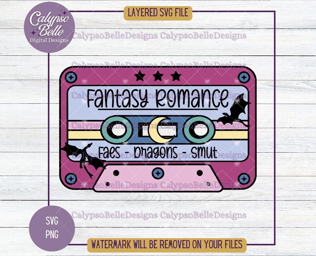 Smut Svg, Fantasy Romance Svg, Romantasy Svg, Book Svg, Reader, Dragons ...