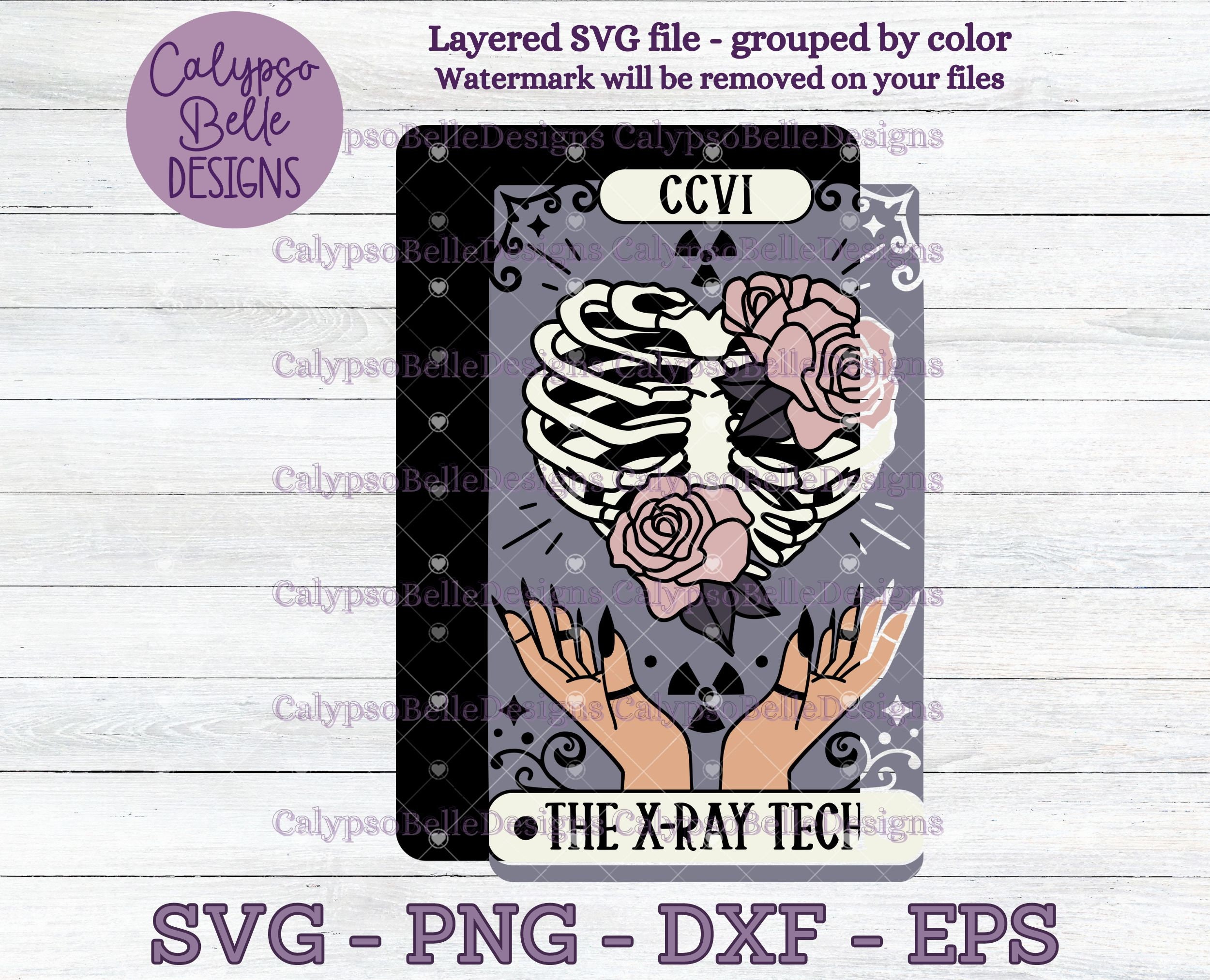 The X-ray Tech Tarot Card Svg / Xray Svg / Radiology Svg / X-ray Tech ...