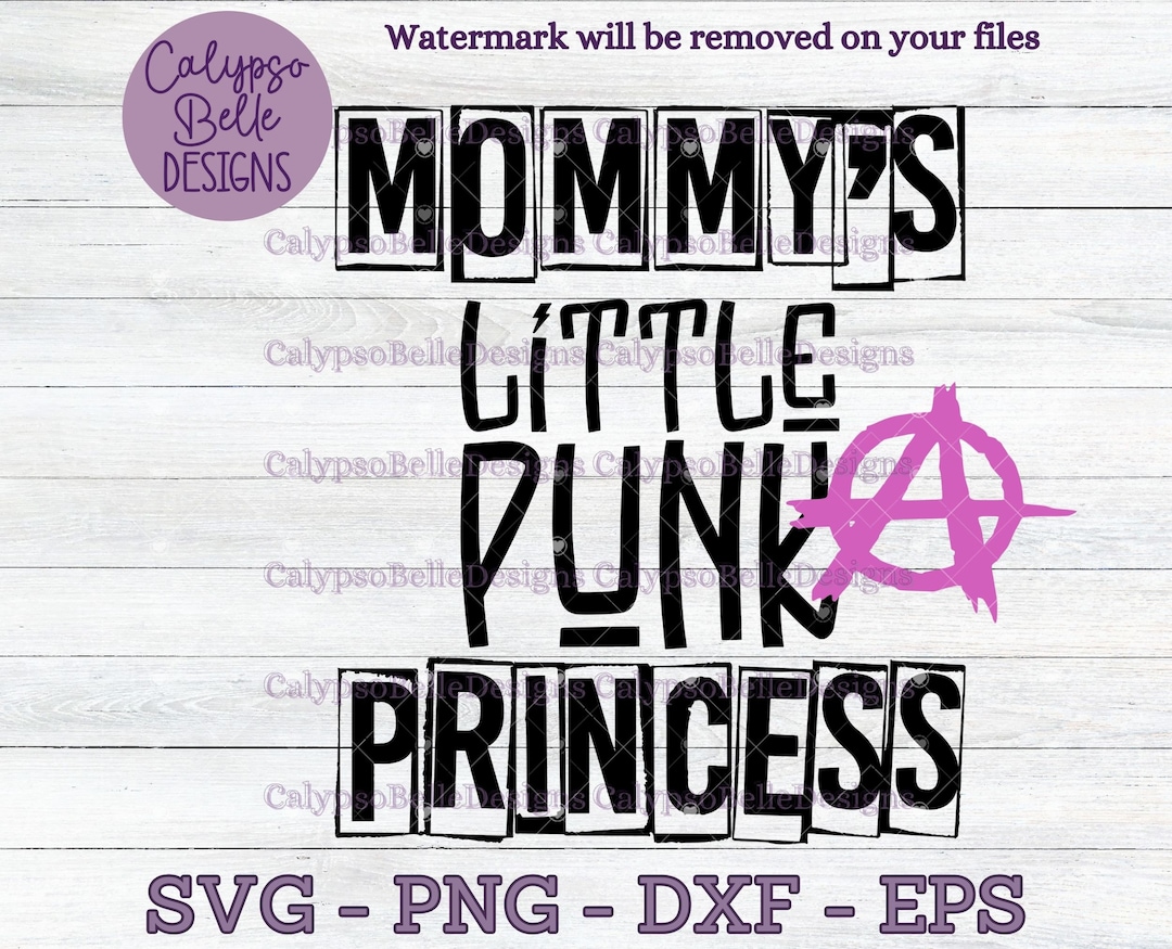 Mommy's Little Punk Princess Svg / Baby Emo Punk SVG / Anarchy Svg ...