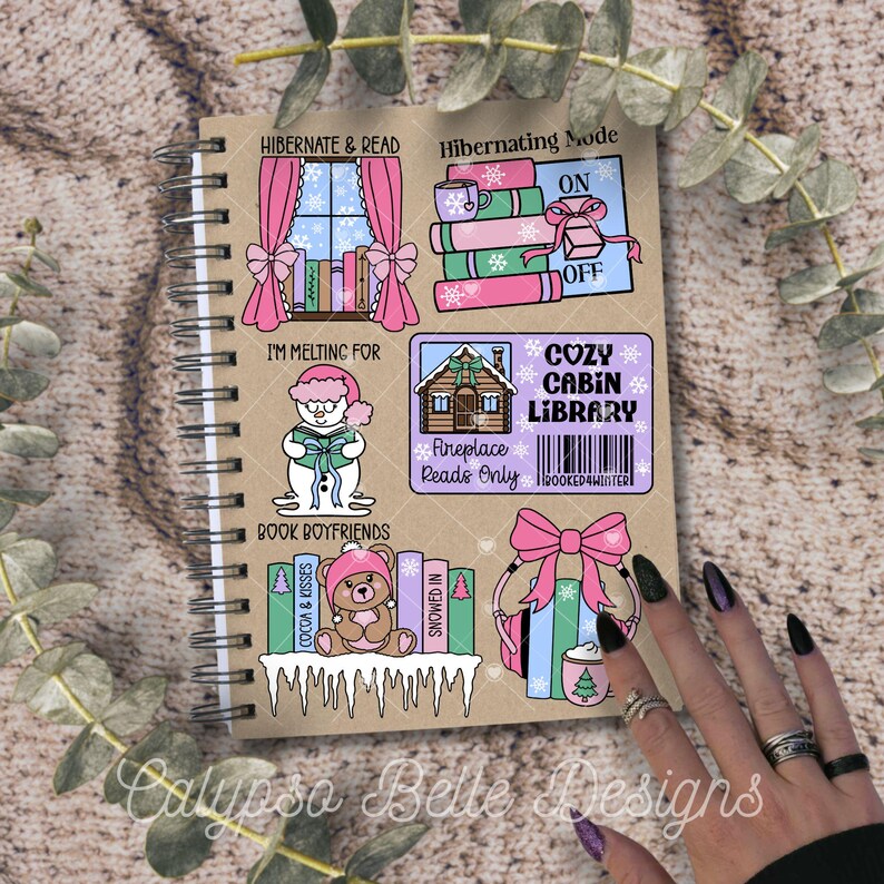 Winter Bookish SVG Bundle: Christmas Books, Smutty Winter Books PNG ...