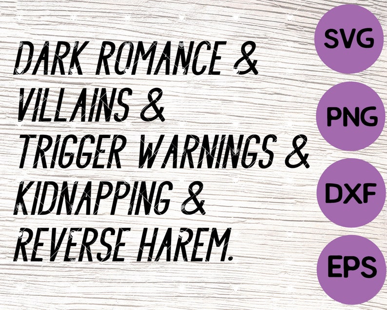 Dark Romance Tropes Svg / Villains Svg / Book Tok Svg / Smut - Etsy Israel