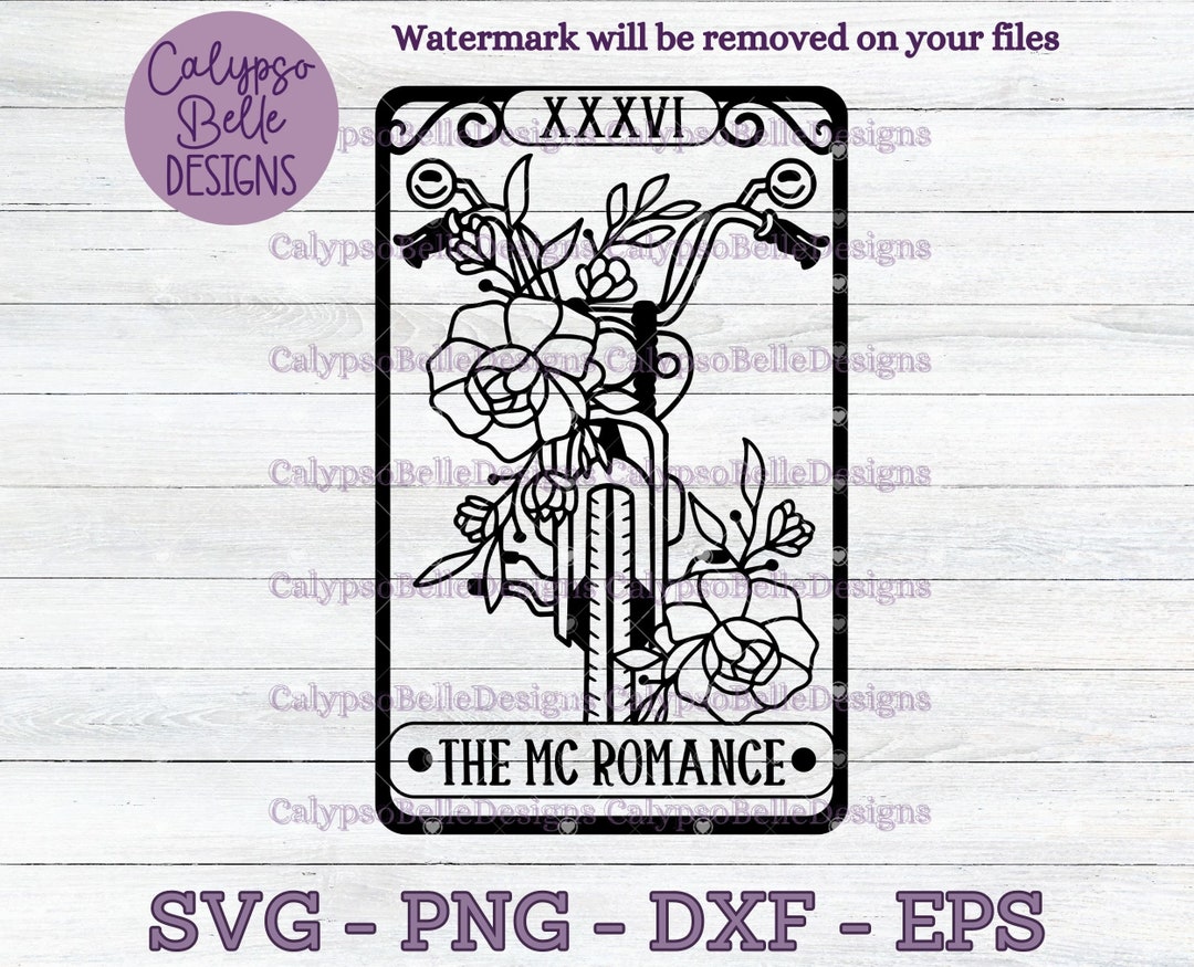 The MC Romance Reader Tarot Card Svg / Dark Romance Svg / Trigger ...