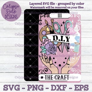 The Crafter Tarot Card Svg, Crafter Svg, DIY Svg, Crafting Svg ...