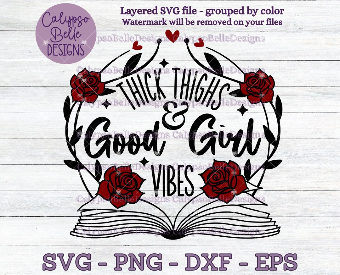 Thick Thighs and Good Girl Vibes Svg, STFUATTDLAGG Svg, Trigger Warning ...