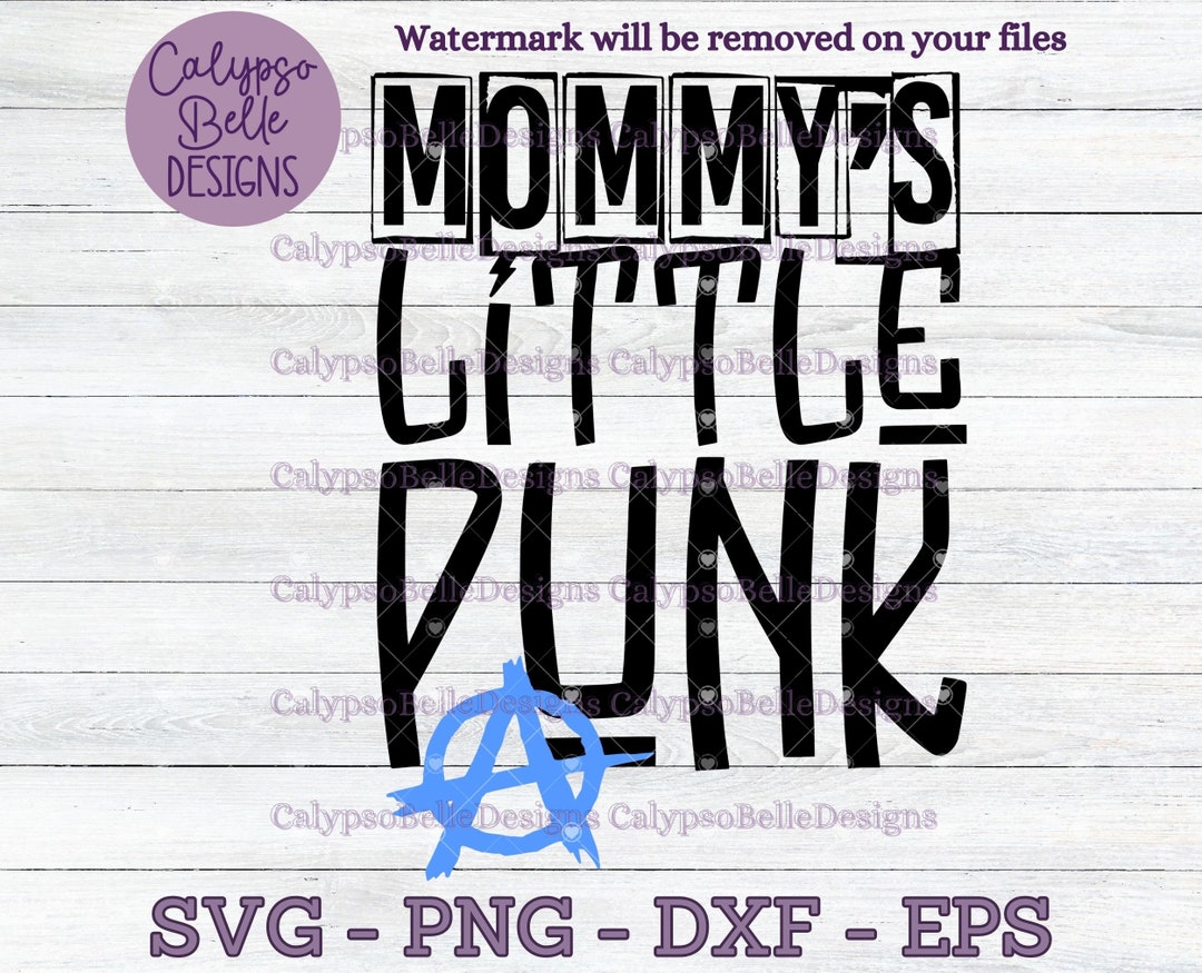 Mommy's Little Punk Svg / Baby Emo Punk SVG / Anarchy Svg / Rock and ...