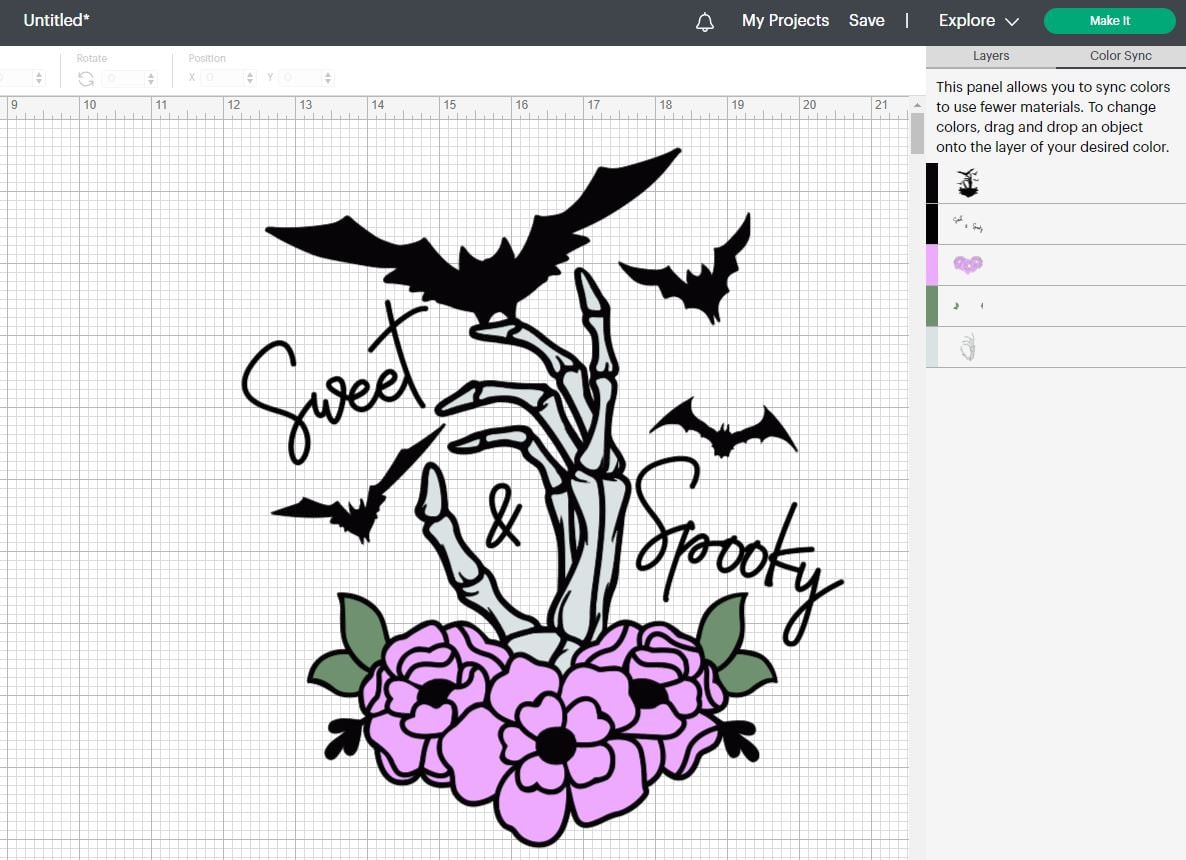 Spooky Svg / Sweet & Spooky Svg / Skeleton Hand Bat Svg / Emo Gothic ...