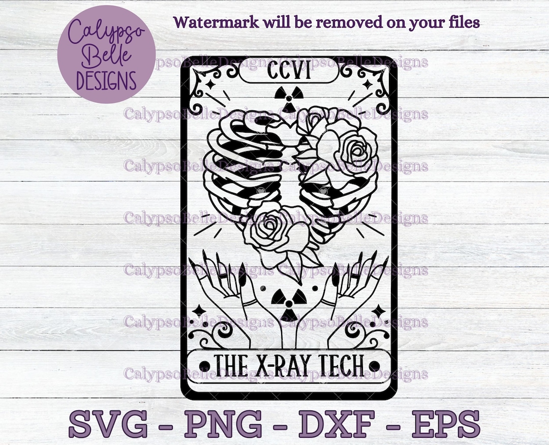 The X-ray Tech Tarot Card Svg / Xray Svg / Radiology Svg / X-ray Tech ...