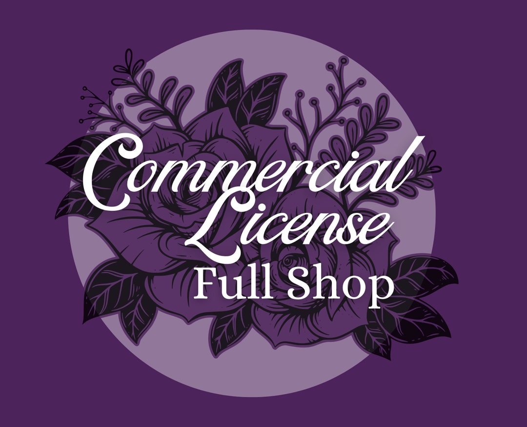 Commercial License for Entire Shop - Etsy